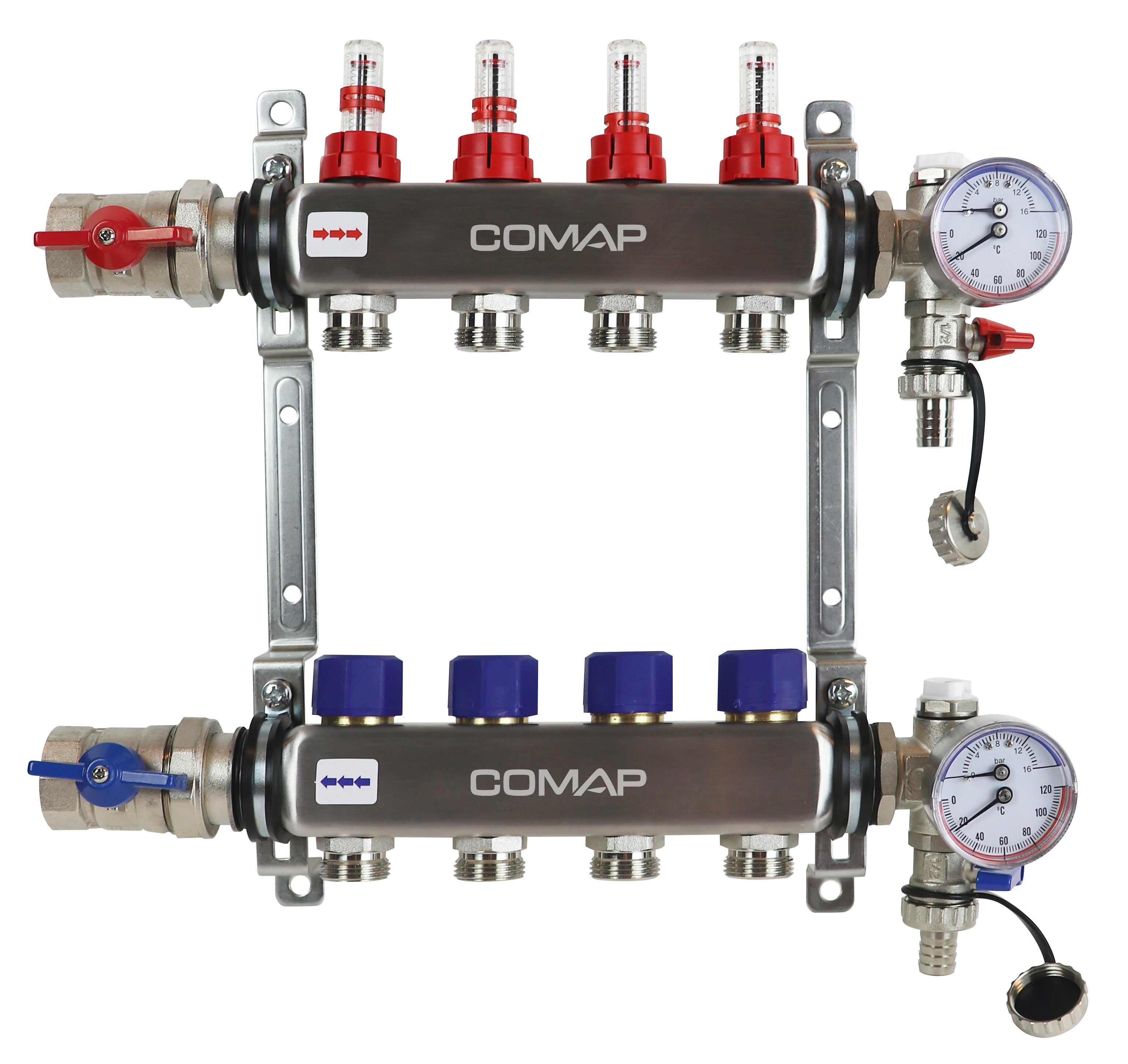 COMAP Collecteur inox 4 circuits -CP311404001 | Leroy Merlin