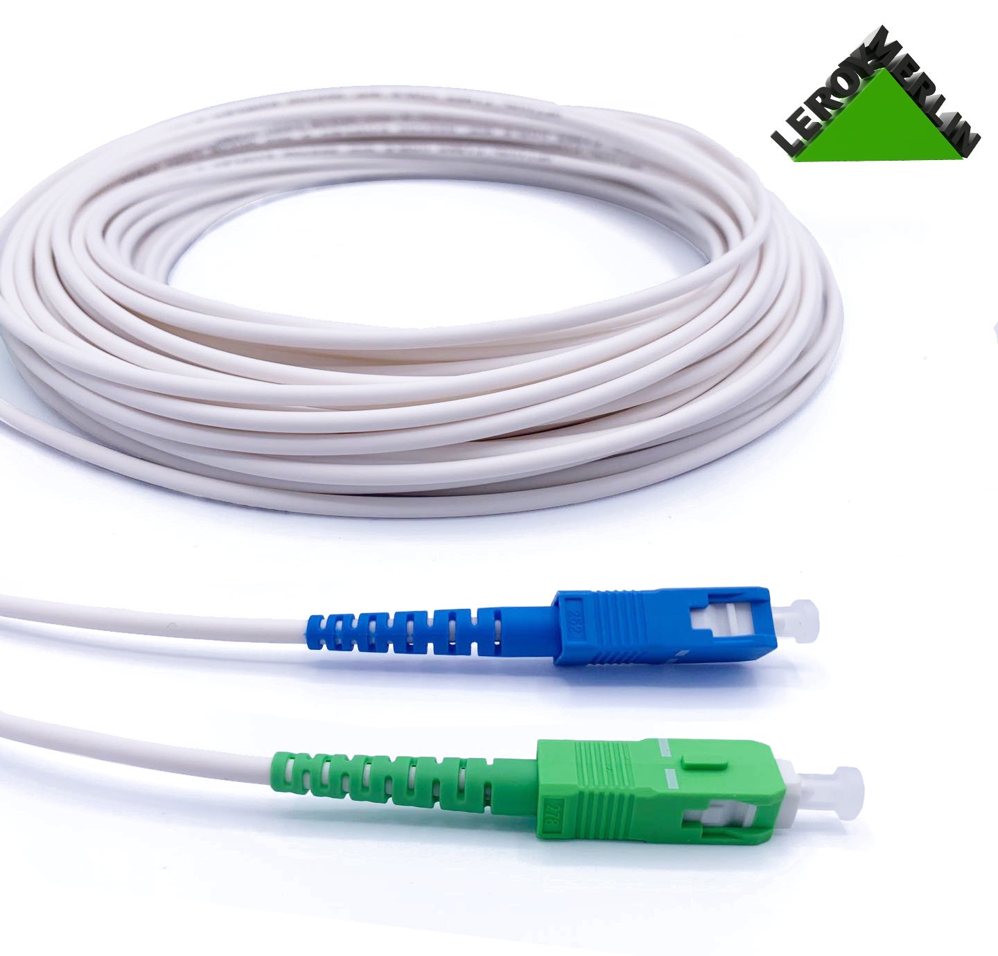 Elfcam - 5M Cable/Rallonge Fibre Optique SC-APC a SC-UPC (Jarretiere ...
