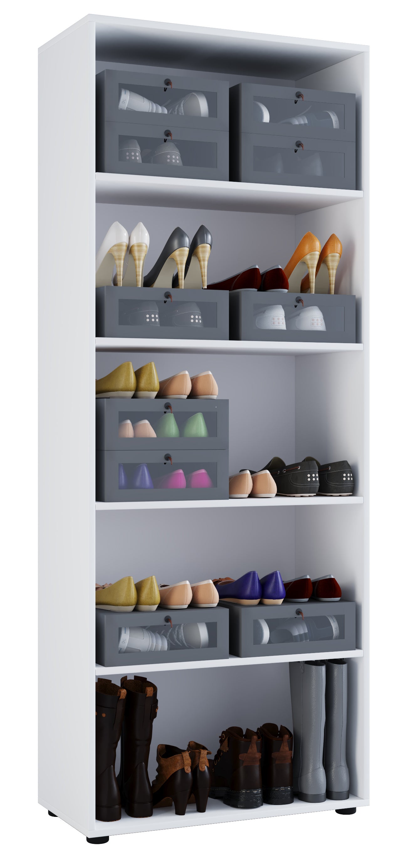 Vandol I Armoire à chaussures, 5 compartiments, blanc. | Leroy Merlin