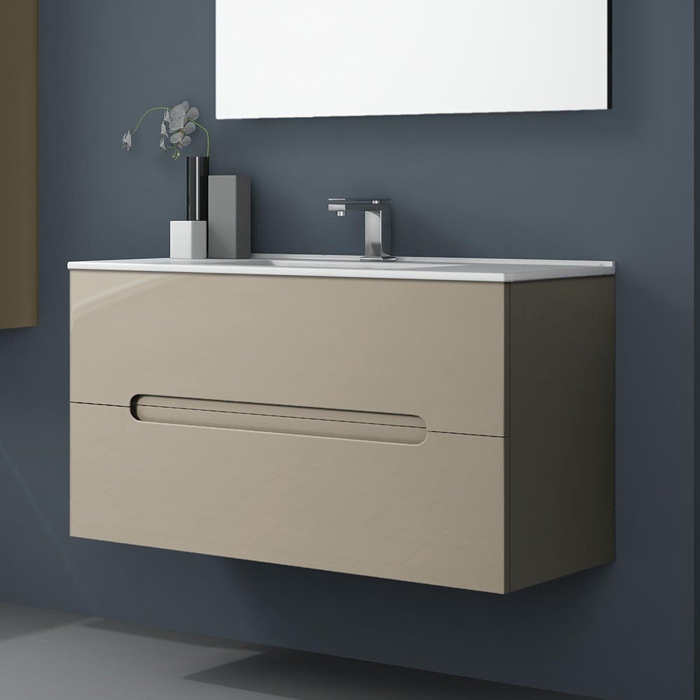 Kibath Meuble vasque de salle de bain avec lavabo VICTORIA 80x45 cm ...
