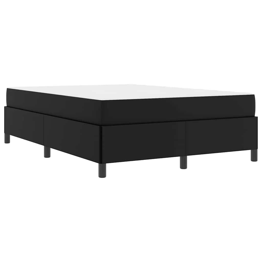 Lit double | Lit adulte | Cadre de lit avec matelas Noir 140 x 190 cm ...