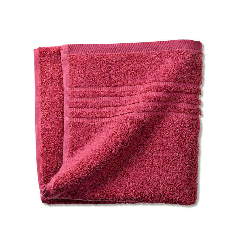 Toalla Leonora 100% algodón rojo pastel 100x50 cm | Leroy Merlin