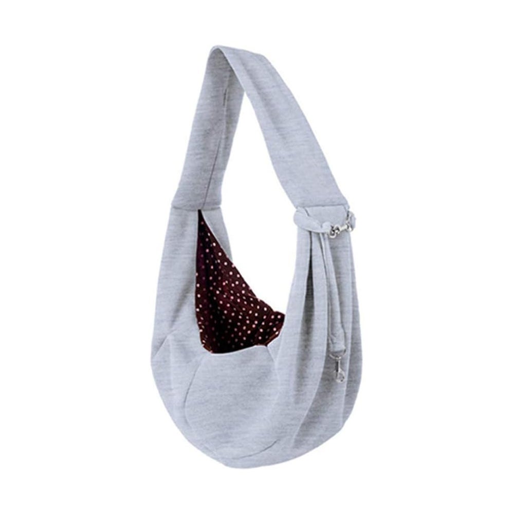 Sac de transport gris pour chien, sac à bandoulière simple pour chiens ...