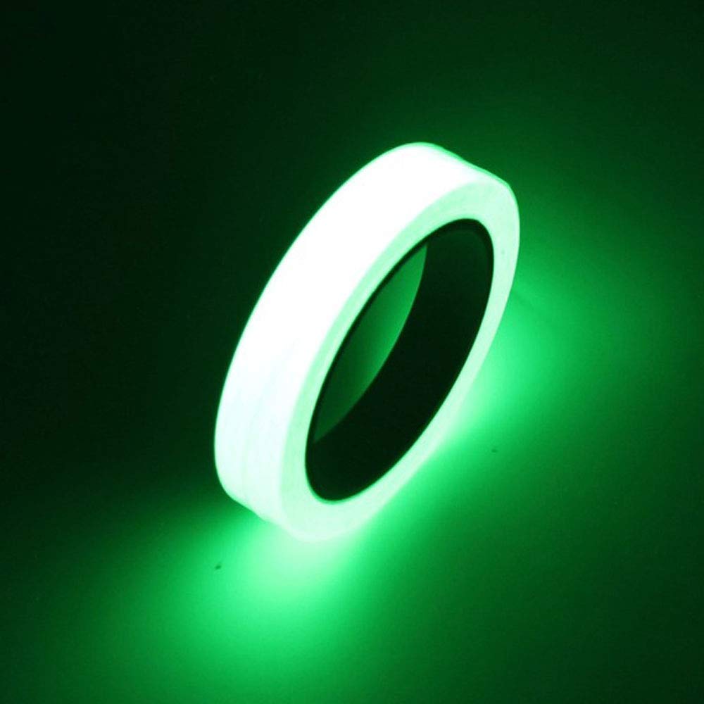 10Mx1CM Ruban Autocollant Fluorescent, Glow in The Dark Tape, Ruban Adhésif Lumineux Vert ...