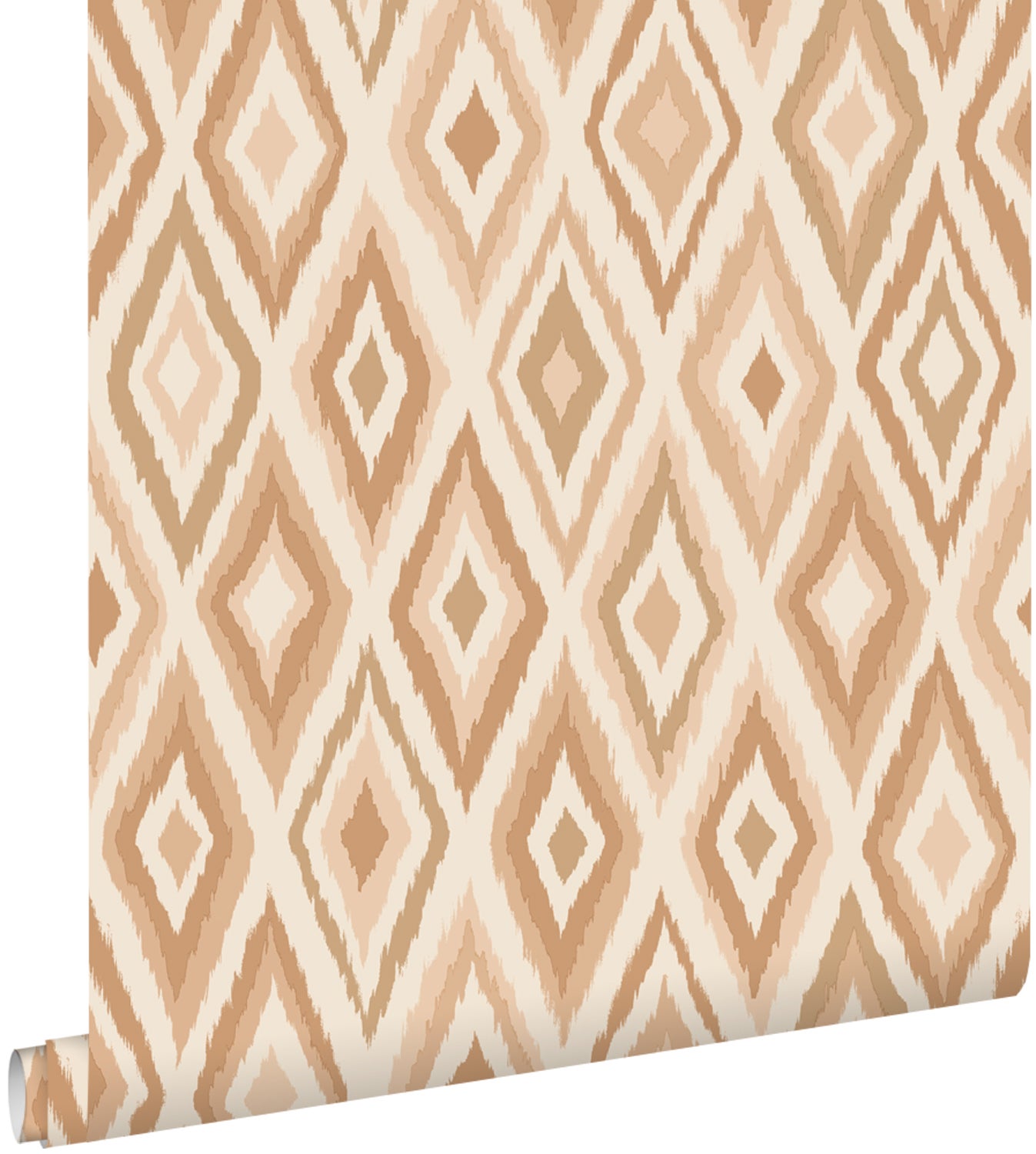 Papel pintado rombo marrón claro - 50 x 900 cm - ESTAhome | Leroy Merlin
