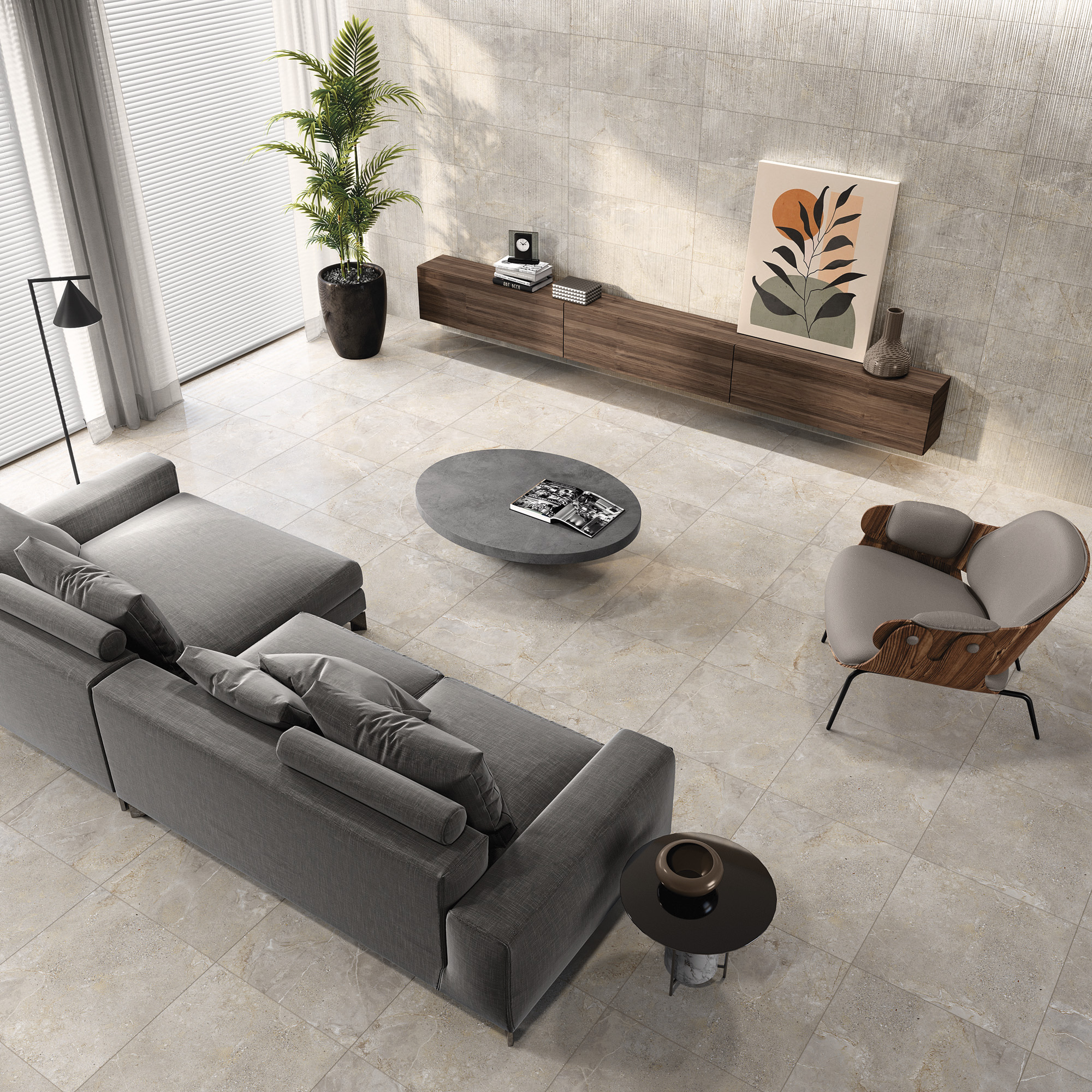 Faïence - STONE AGE - Greige - 30x60 Rectifié - Poli brillant | Leroy ...