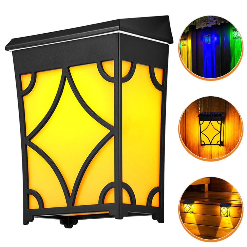 Applique solaire d'extérieur à lumière chaude + RVB, idéale pour ...