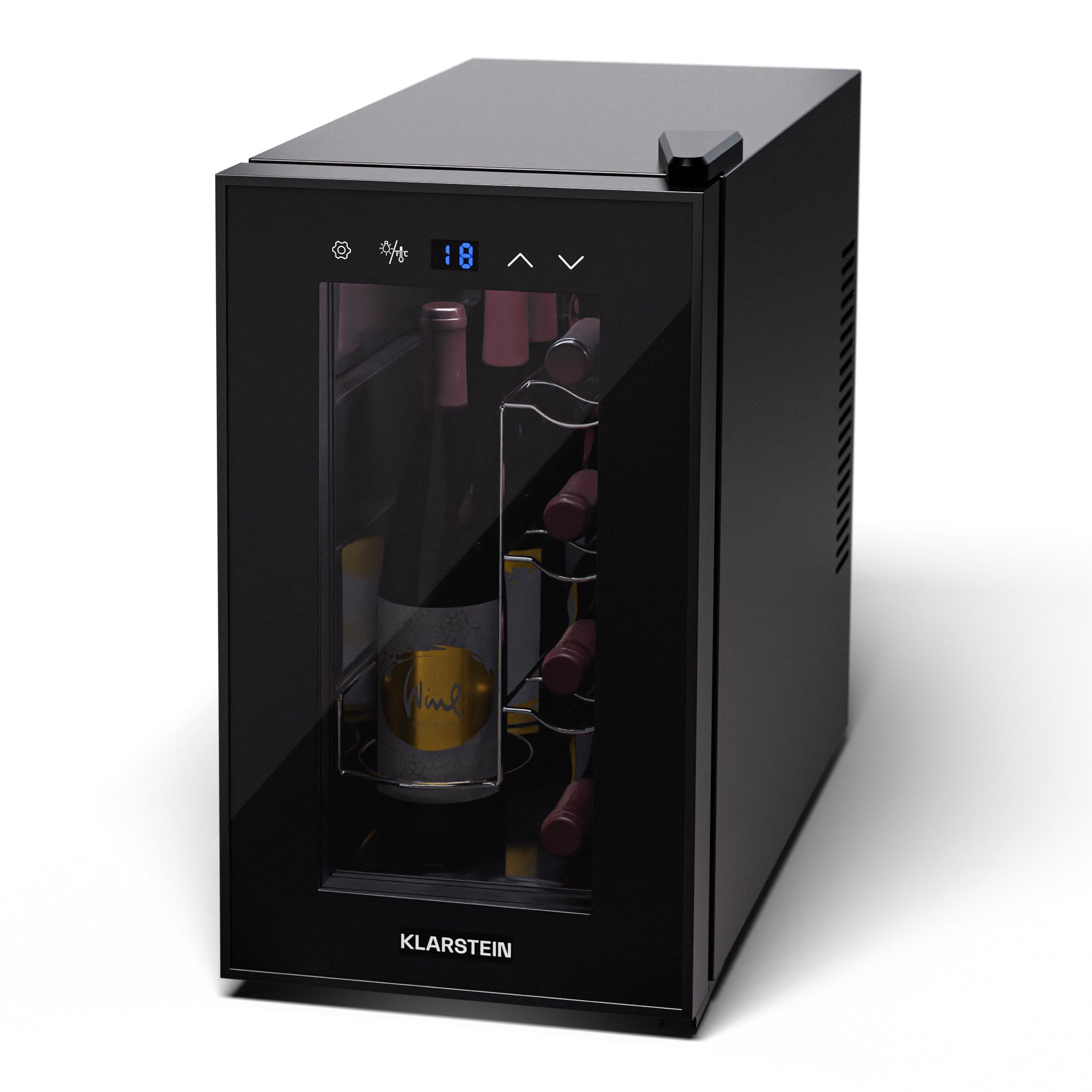 Klarstein Shiraz Vinoteca 8 Botellas 26,5cm Negro | Leroy Merlin