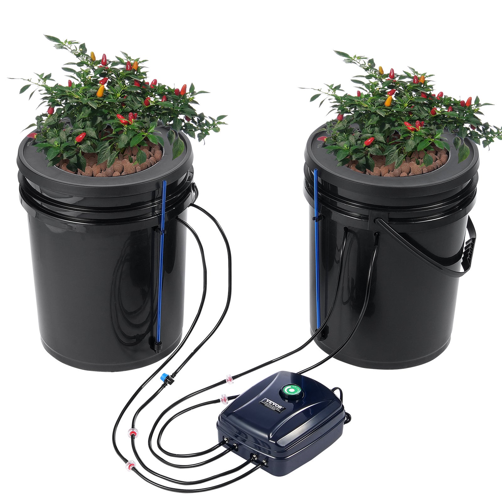 DWC Sistema de cultivo hidropónico,VEVOR kit de riego por goteo,cultivo ...