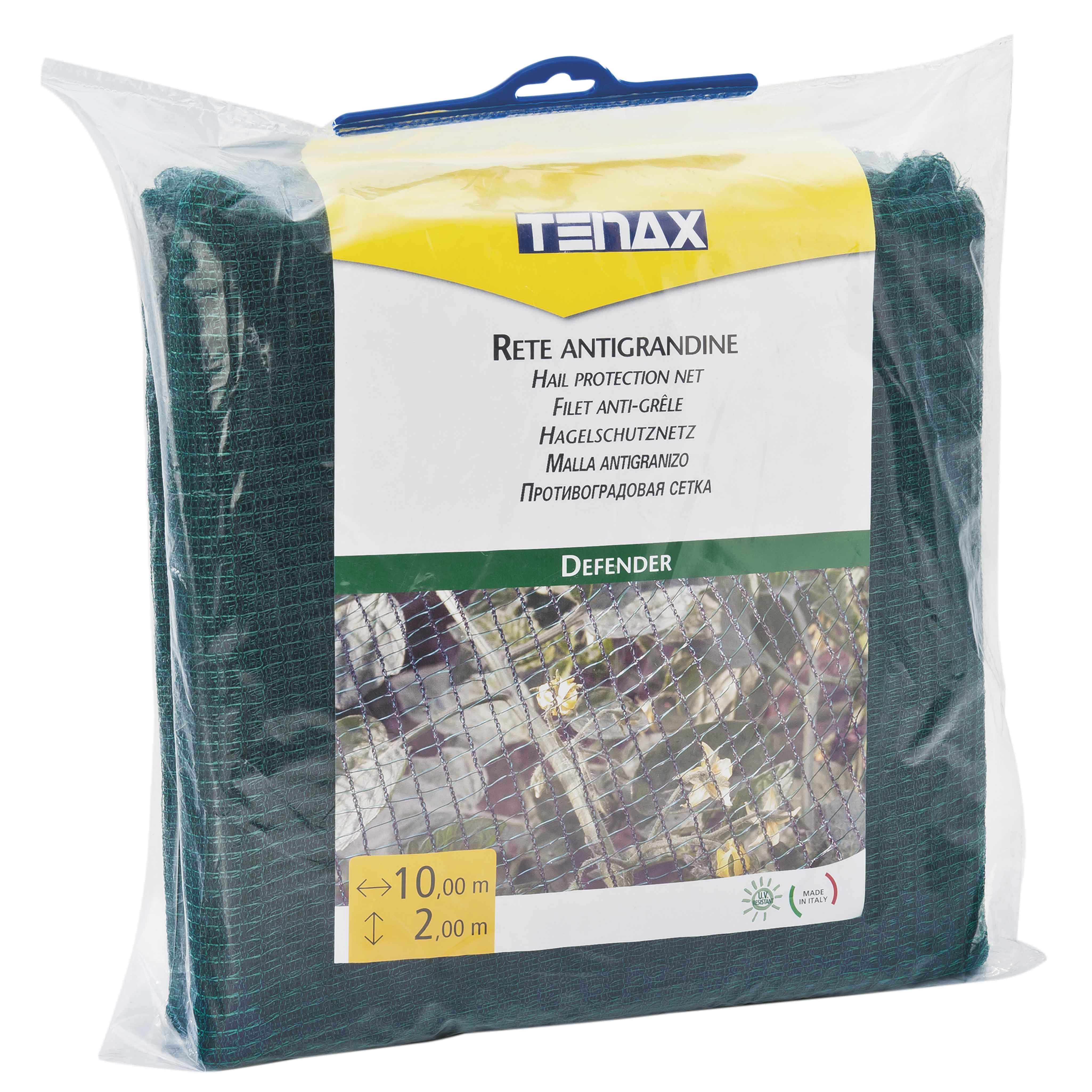 Filet de protection TENAX 2 x 10 m maille 7 x 8 mm vert fonce | Leroy ...