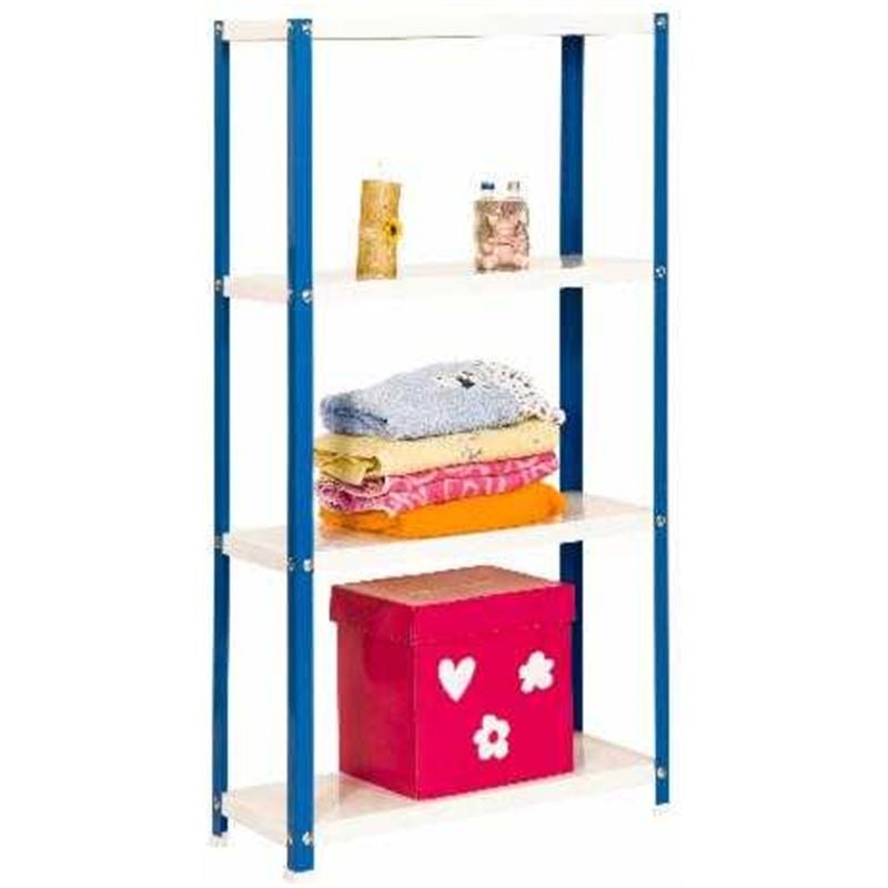 Étagère métallique sans vis SIMONHOME CLASSIC PLUS 4/300 BLEU/BLANC | Leroy Merlin