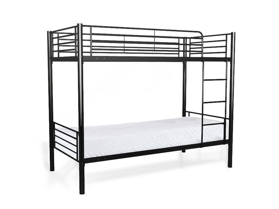 Litera Metalica Doble Cama 90cm Negro + 1 Colchon (90x190 cm) | Leroy ...