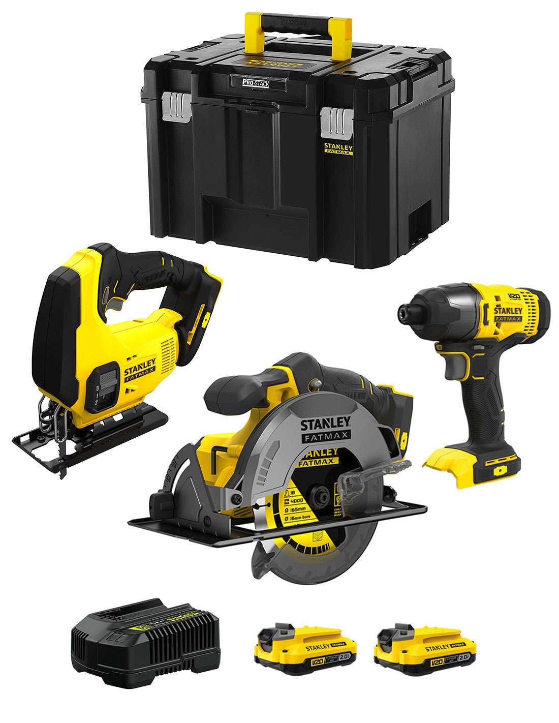 STANLEY FatMax Kit SVK304 (SFMCS600 SFMCS500 SFMCF800 2 x 2,0 Ah ...