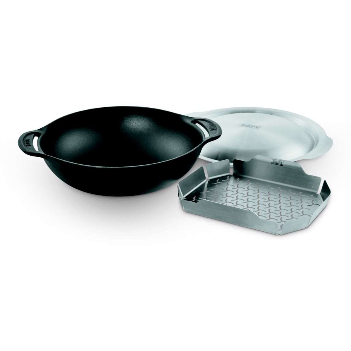WOK WEBER DE HIERRO COLADO PARA GOURMET BBQ SYSTEM | Leroy Merlin