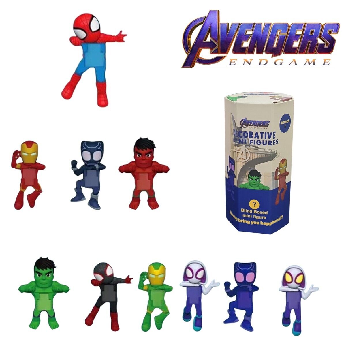 MINI FIGURA DE SONNY ANGEL AVENGERS SORPRESA HIPPERS SPIDERMAN MOBILE ...