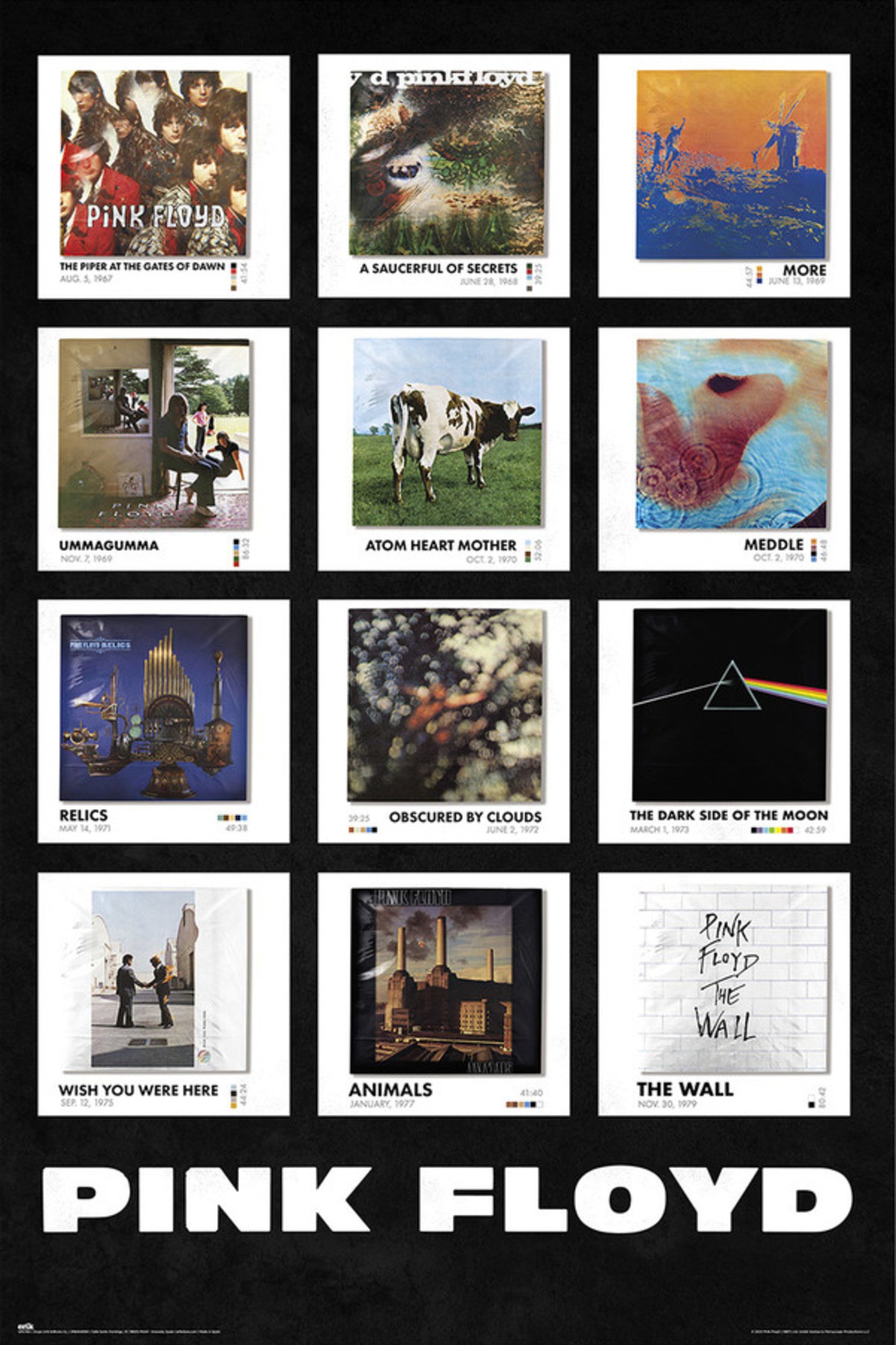 Poster Pink Floyd - Covers 61x91.5cm | Leroy Merlin