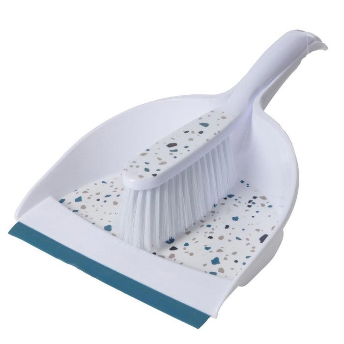 Pelle & Balayette "Terrazzo" Blanc & Bleu | Leroy Merlin