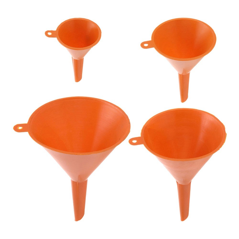Set 4 embudos PVC Naranja 5x8,5cm/7,2x11cm/10x14,5cm/12x16cm - FX TOOLS ...