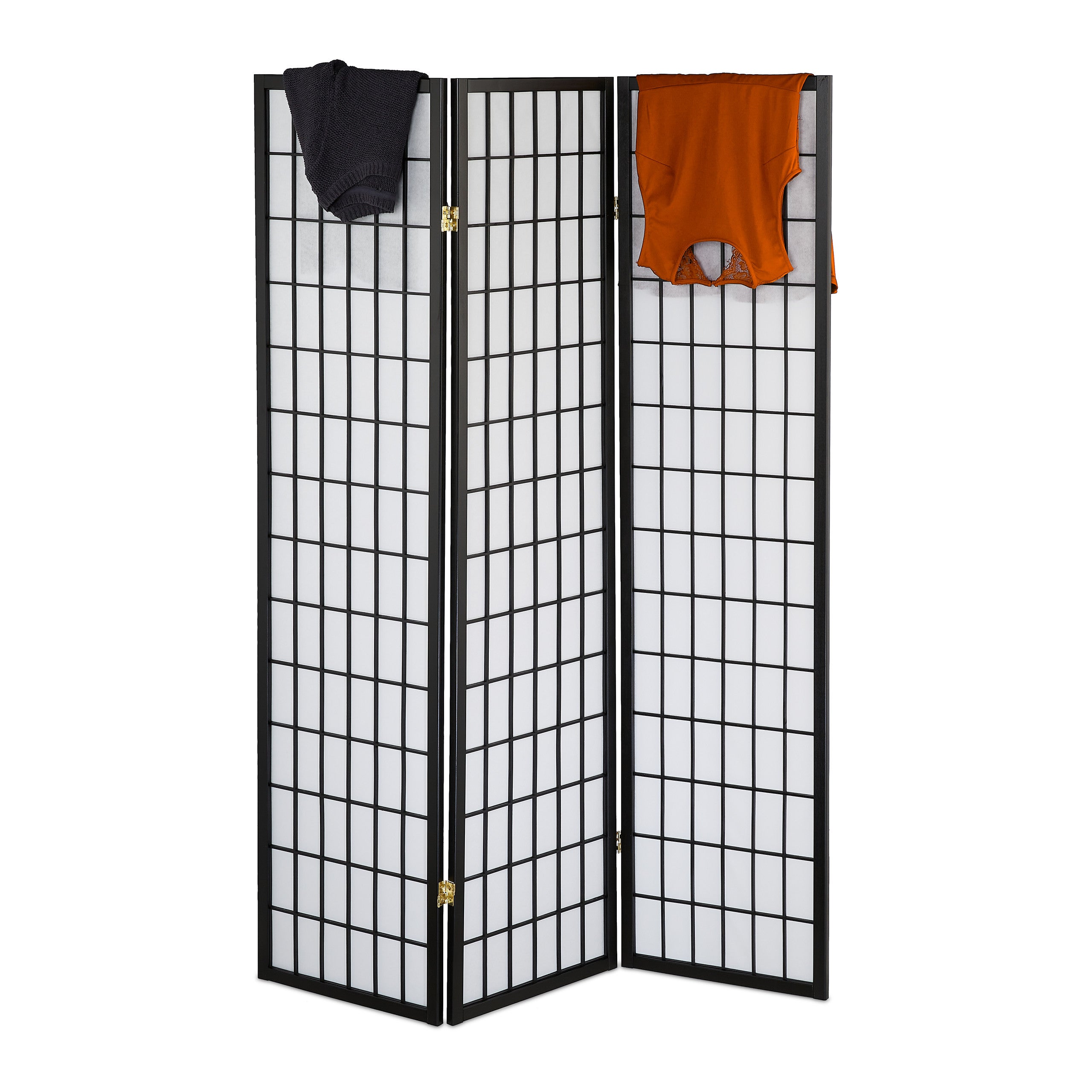 Relaxdays Paravent, 3 panneaux, brise-vue sur pied, HxL : 179 x 132 cm ...
