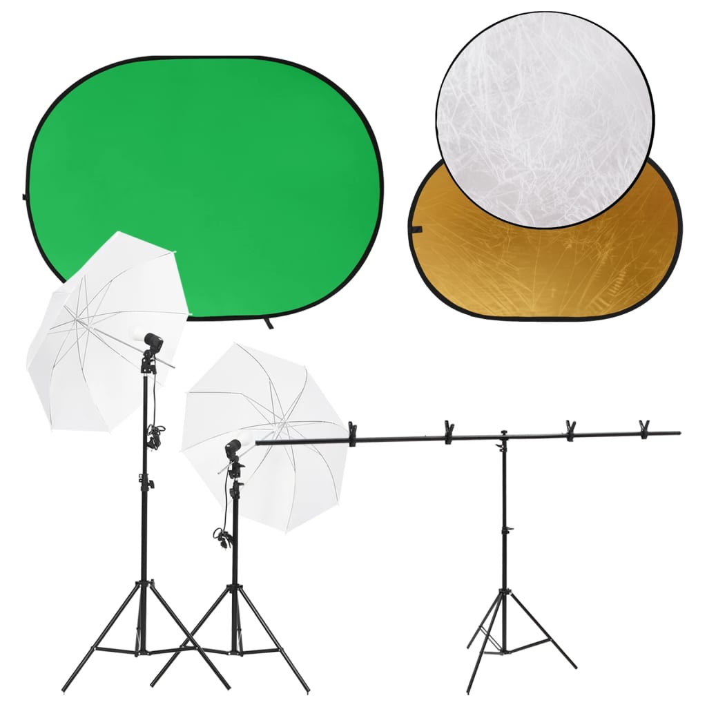 Kit de estudio fotográfico con luces, fondo y reflector | Leroy Merlin