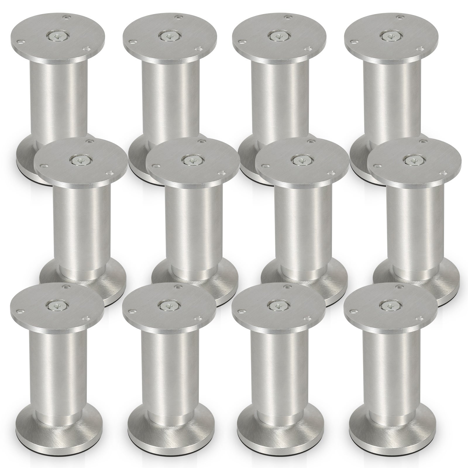 Lot de 12 Pieds de meubles réglables pieds de support de meubles ...