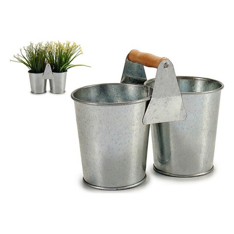 Cache-pot zinc (10,2 x 15 x 20 cm) | Leroy Merlin