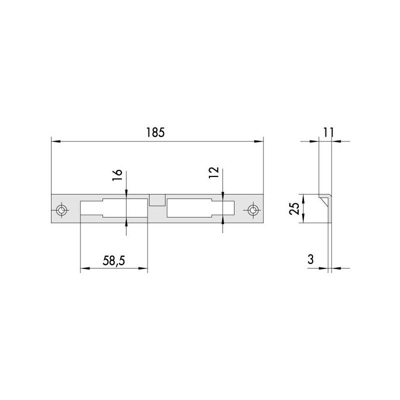 Cerraduras de Contraplaca 06035-00-0 Cisa | Leroy Merlin