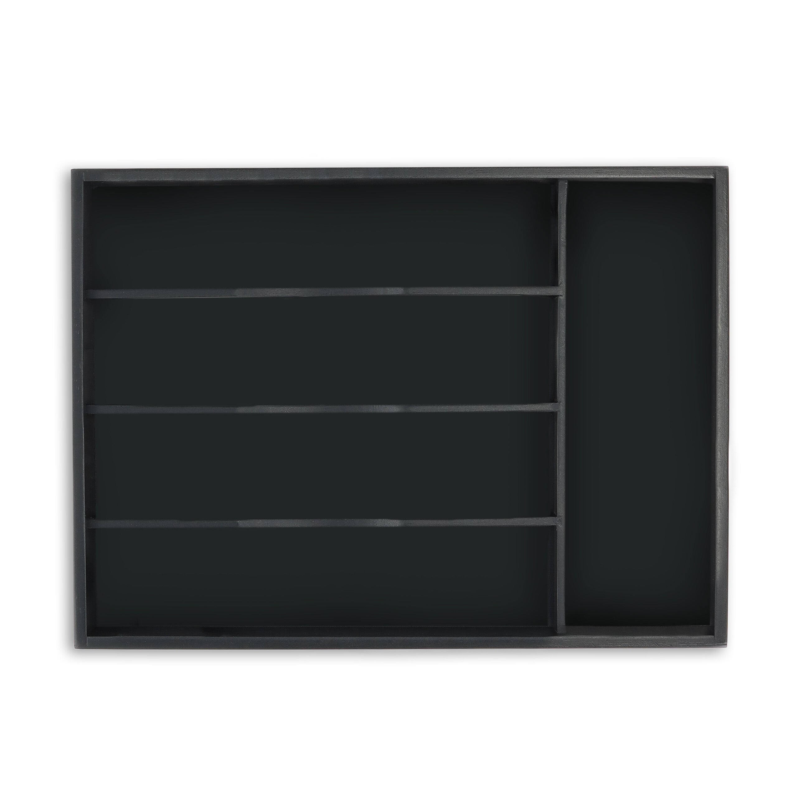 Relaxdays Range-couverts, 5 compartiments, rangement tiroir, HxLxP : 4 ...