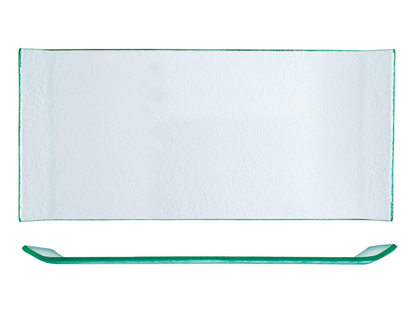 6x Platos rectangulares de cristal transparente 40X19 H&H | Leroy Merlin