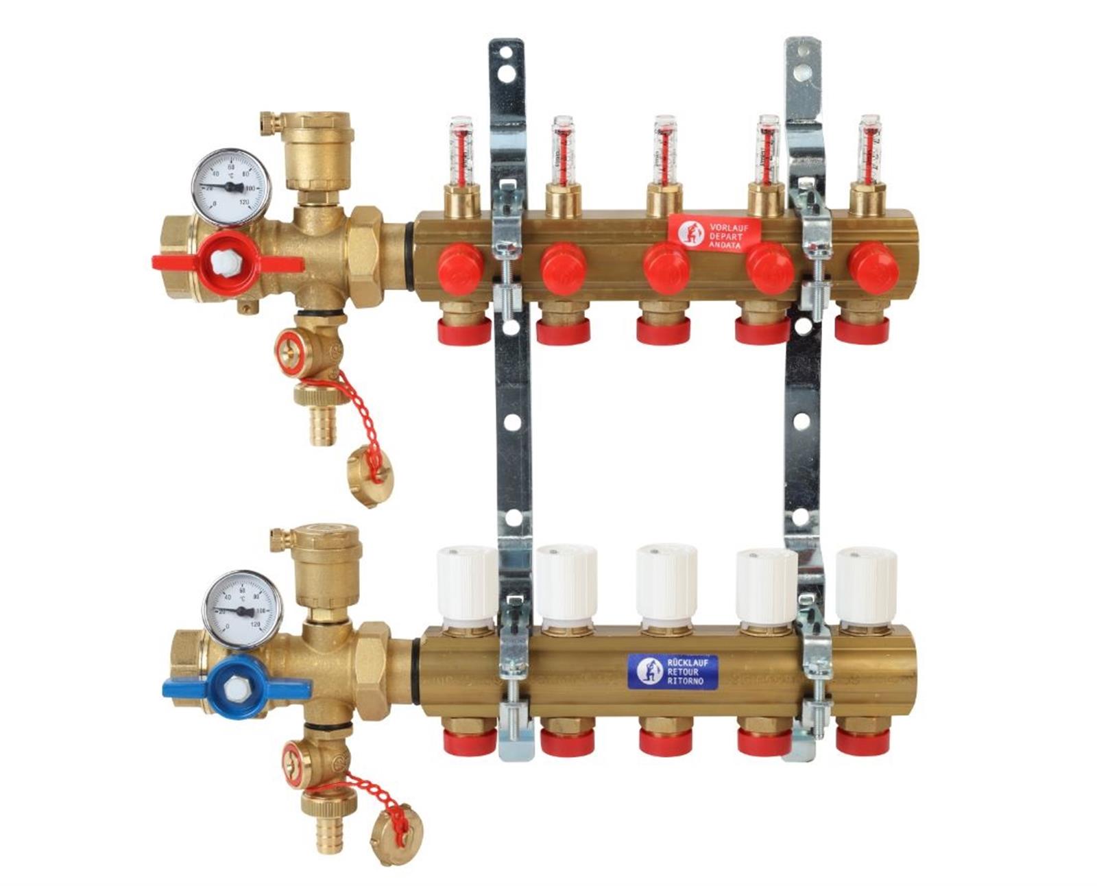 Kit collettore premontato e valvole multifunzione Giacomini R553FK - 1 ...