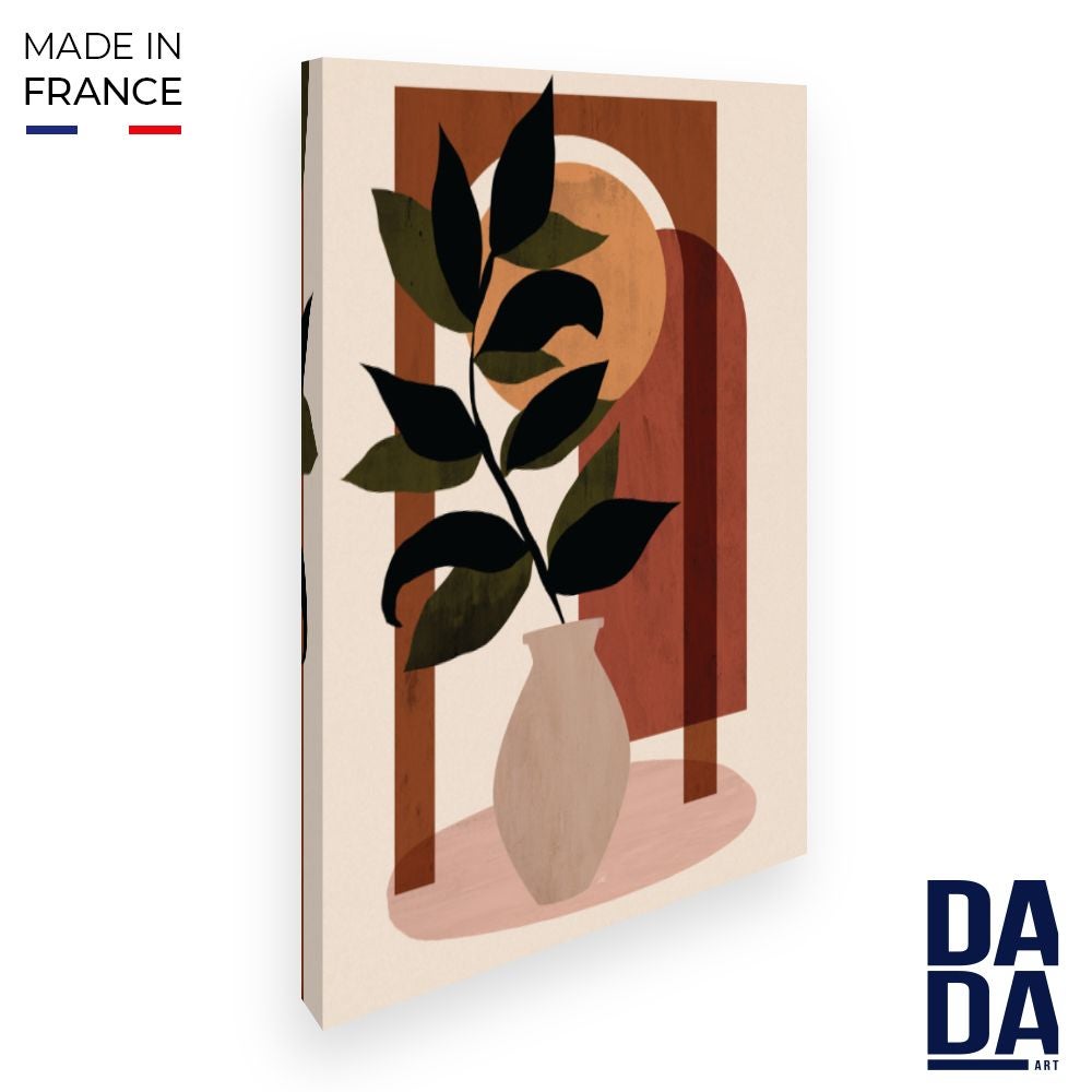 Toile Vase feuillage / 60x90cm / Fabriqué en France / DADA ART | Leroy ...