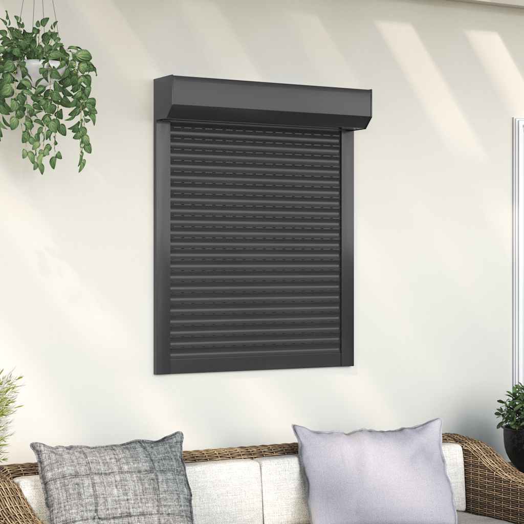 Volet roulant aluminium 80x100 cm anthracite vidaXL | Leroy Merlin