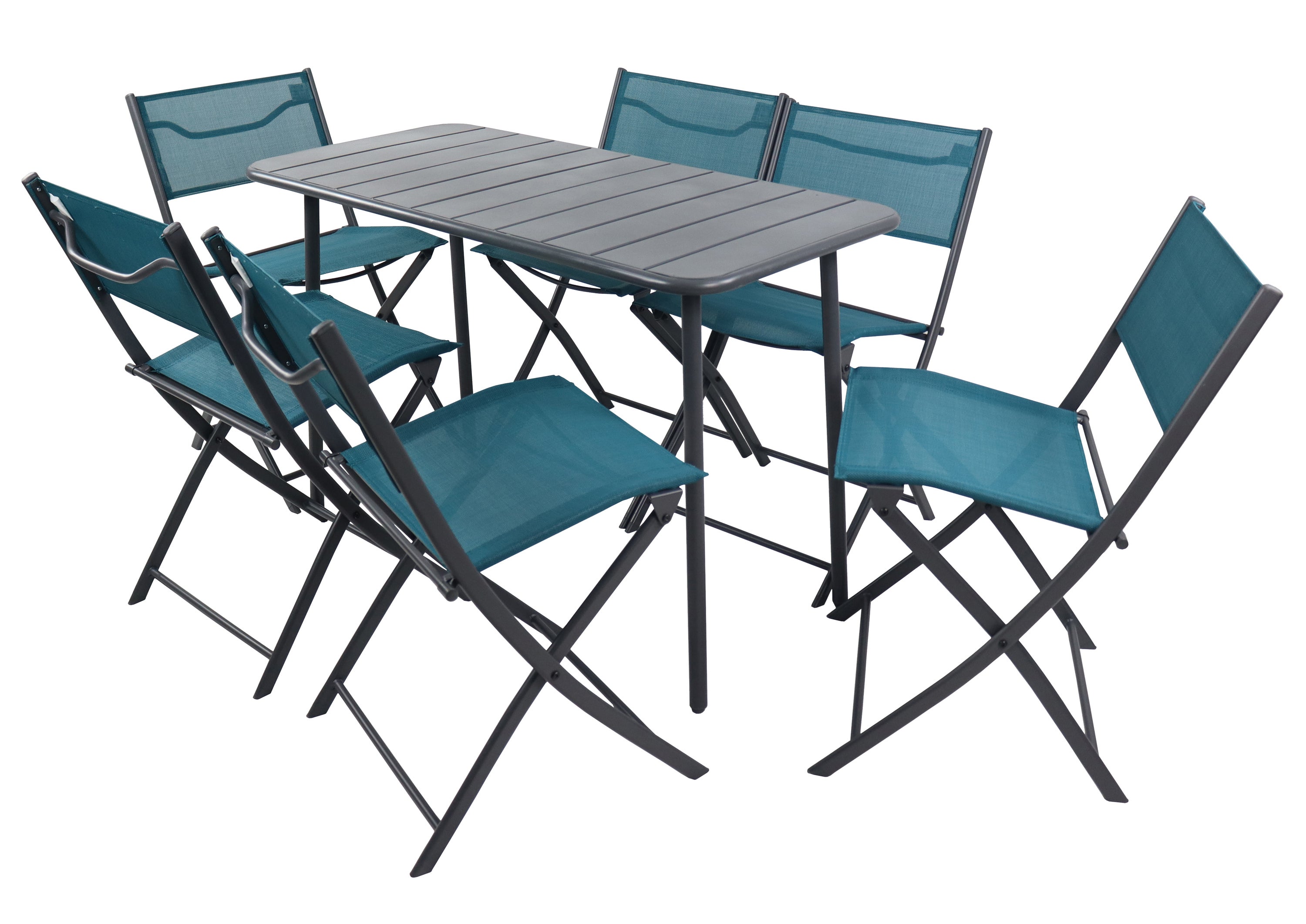 7 pcs. Set de balcon Bistro Set de jardin Sumila | Leroy Merlin