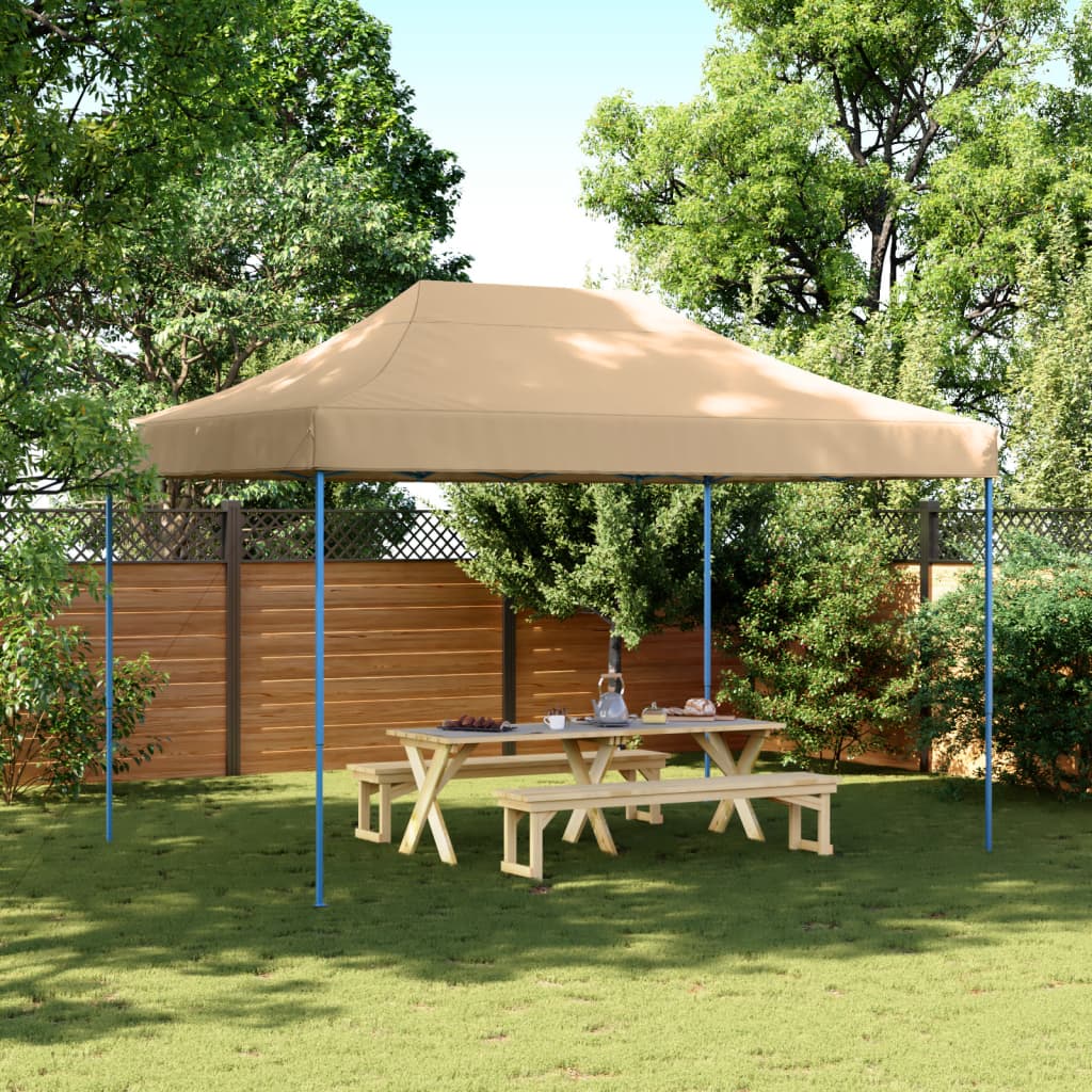 Carpa de recepción plegable retráctil beige 410x279x315 cm | Leroy Merlin