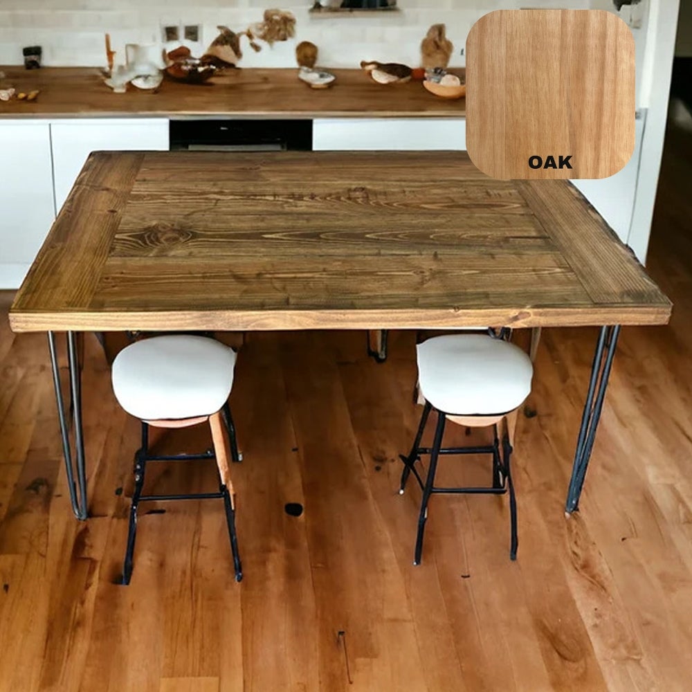 RAW WOOD® Table à manger | Modèle Kasatori | Finition Oak | 180x75x80cm ...