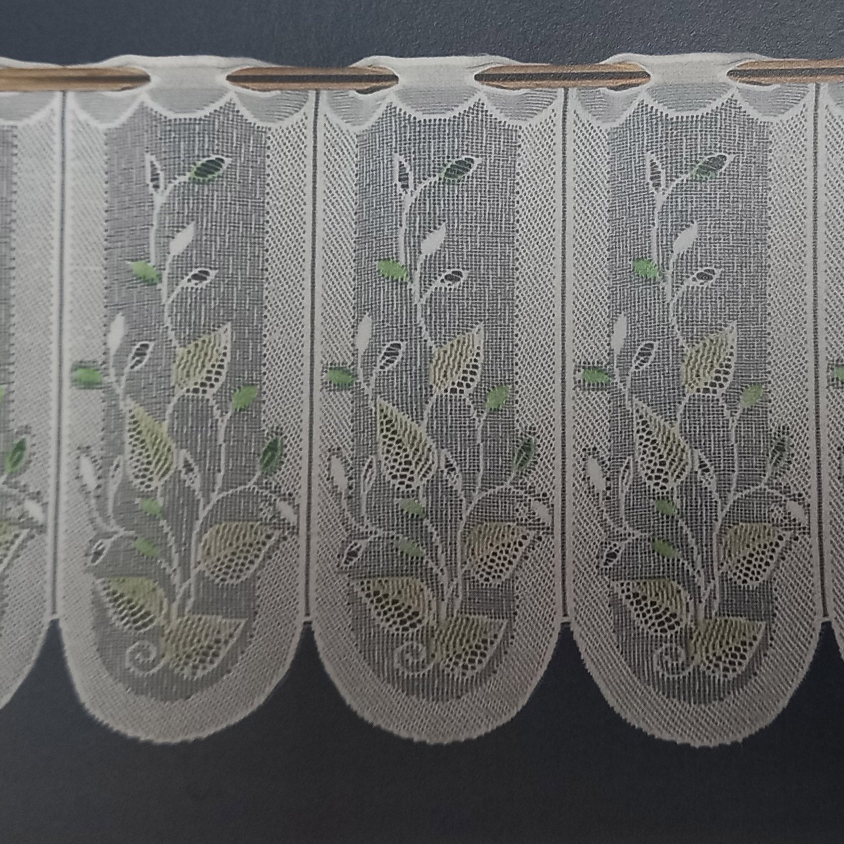 Brise bise à feuillages - Vert - 30x60 cm - Polyester | Leroy Merlin