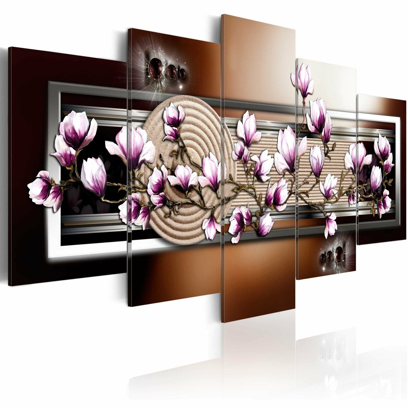 Tableau jardin zen et magnolia - 200 x 100 cm | Leroy Merlin Tableau jardin zen et magnolia - 200 x 100 cm | Leroy Merlin