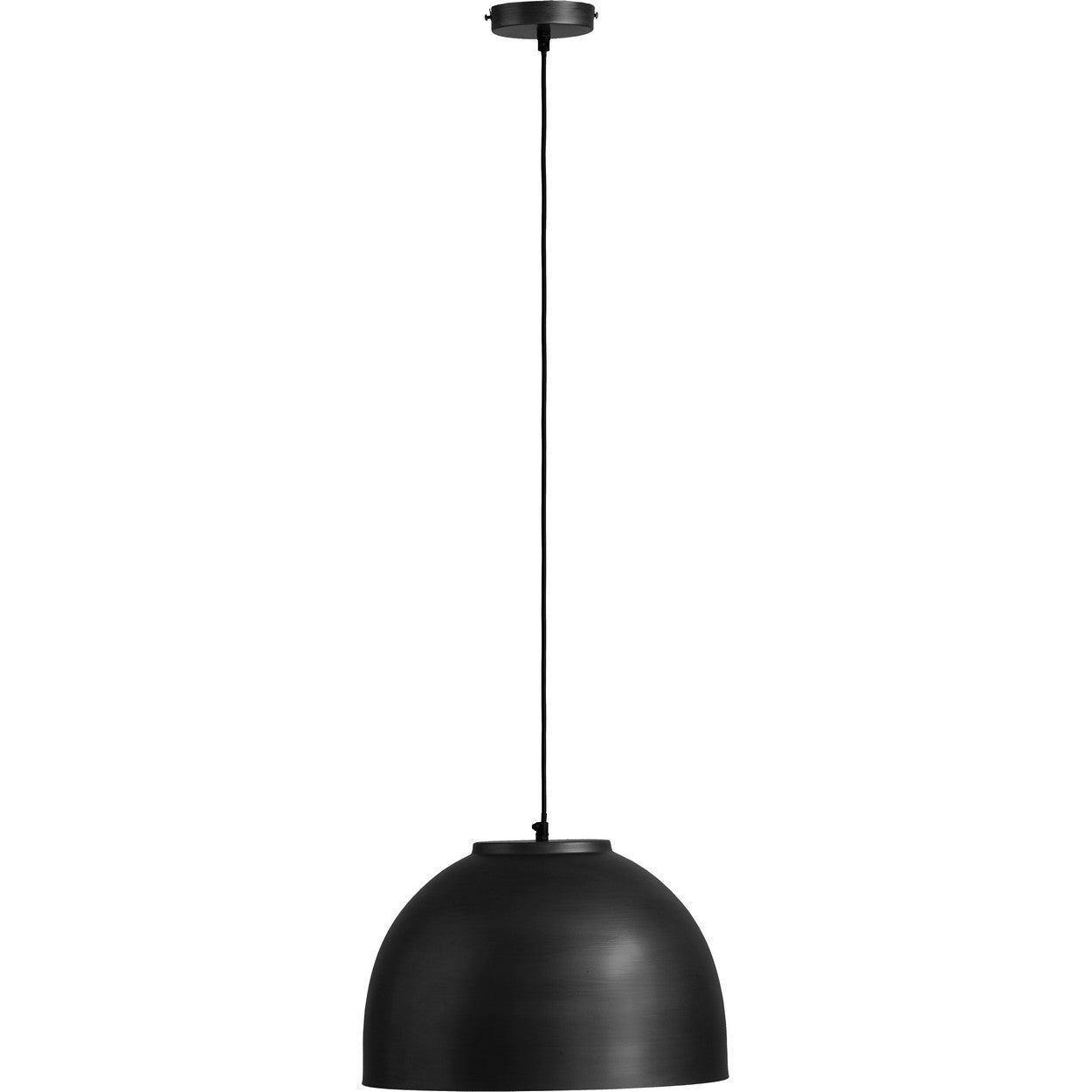 Globo Hermi Lámpara de techo colgante Dome, color negro mate, 1 ...