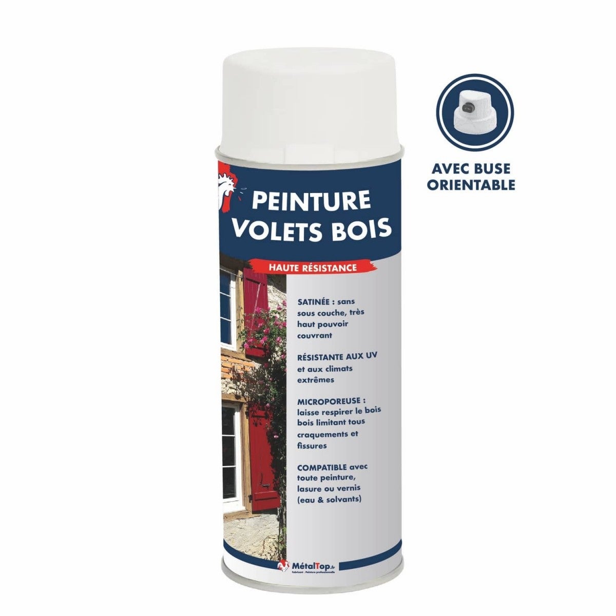 Peinture Volets Bois - Metaltop - Brun gris - RAL 8019 - Pot 5L | Bricoman