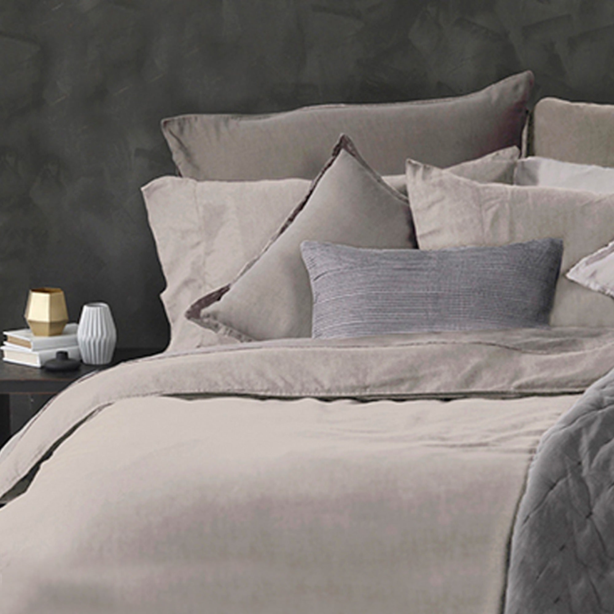 Set de drap housse, 2 housses de couette et 2 taies d'oreiller en 100% ...