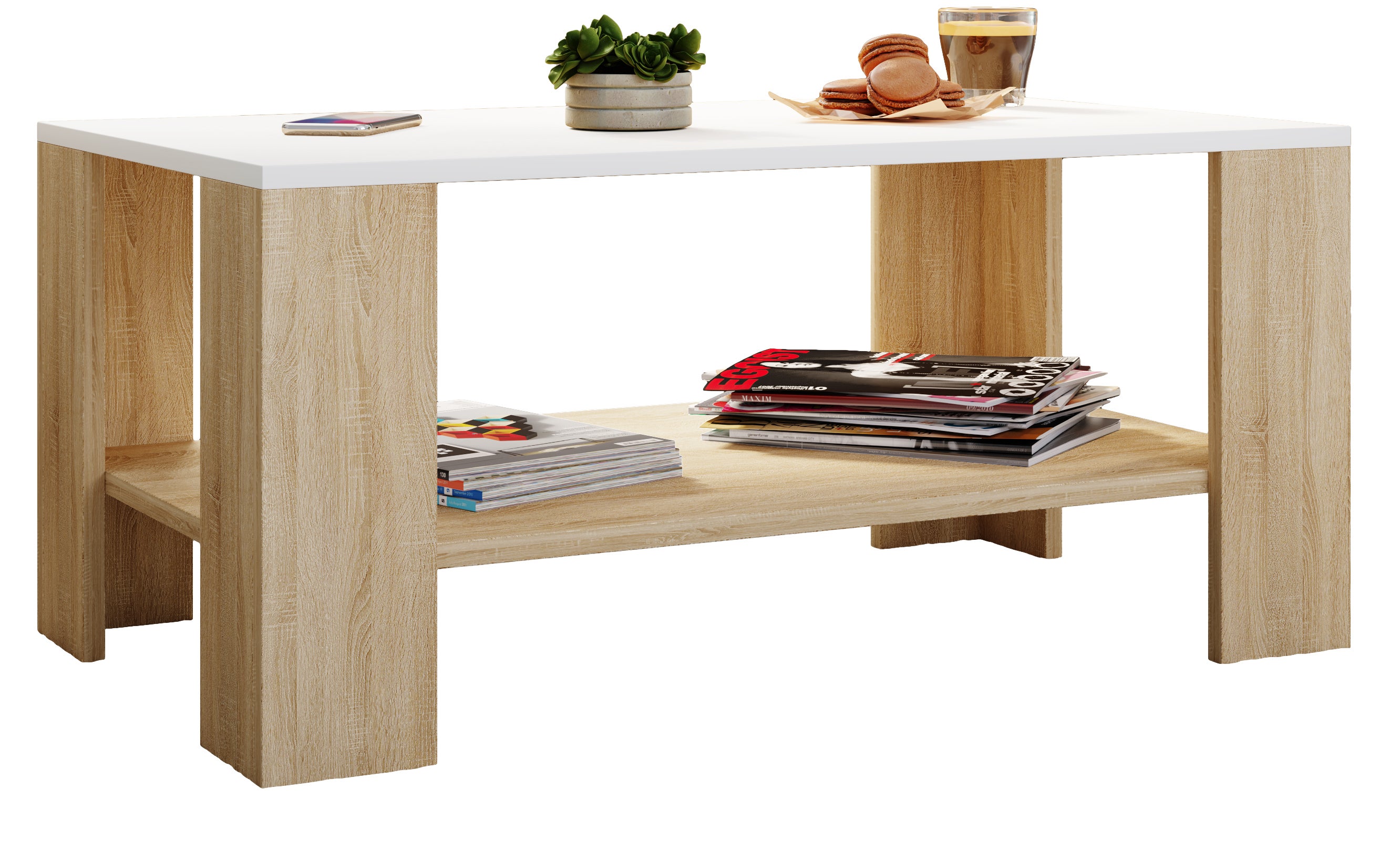 Mesa de centro de madera Dalus | Leroy Merlin