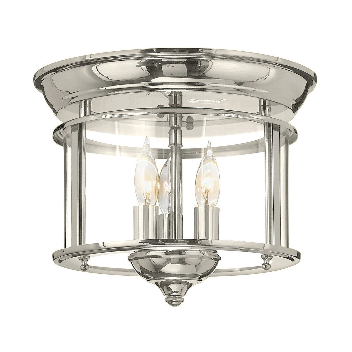 Plafonnier Gentry Nickel poli 24,4 Cm | Leroy Merlin