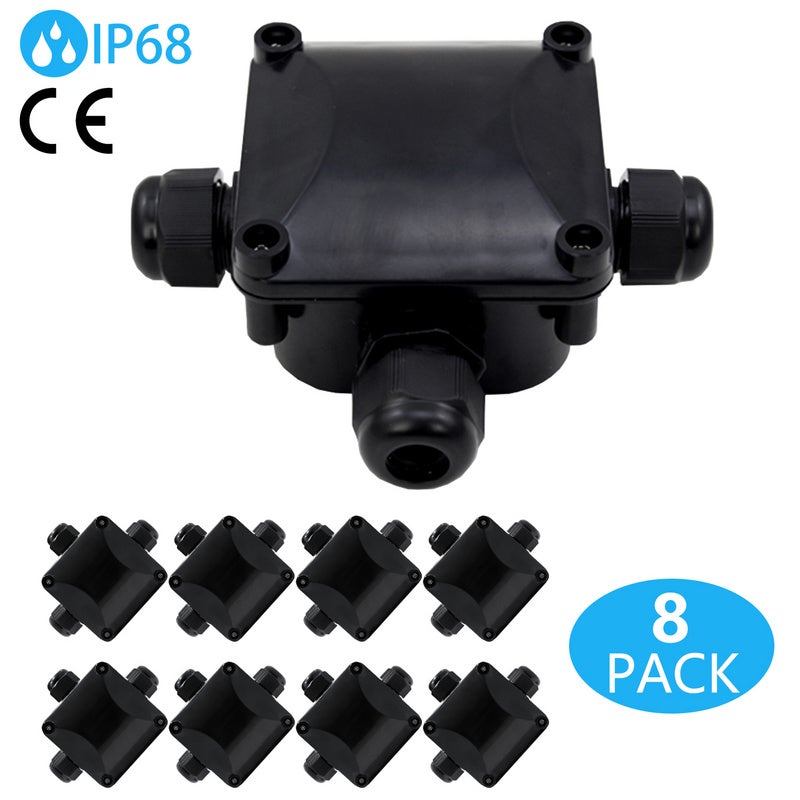 8x IP68 Caja de unión impermeable 3xpg11 Protección contra la corrosión ...