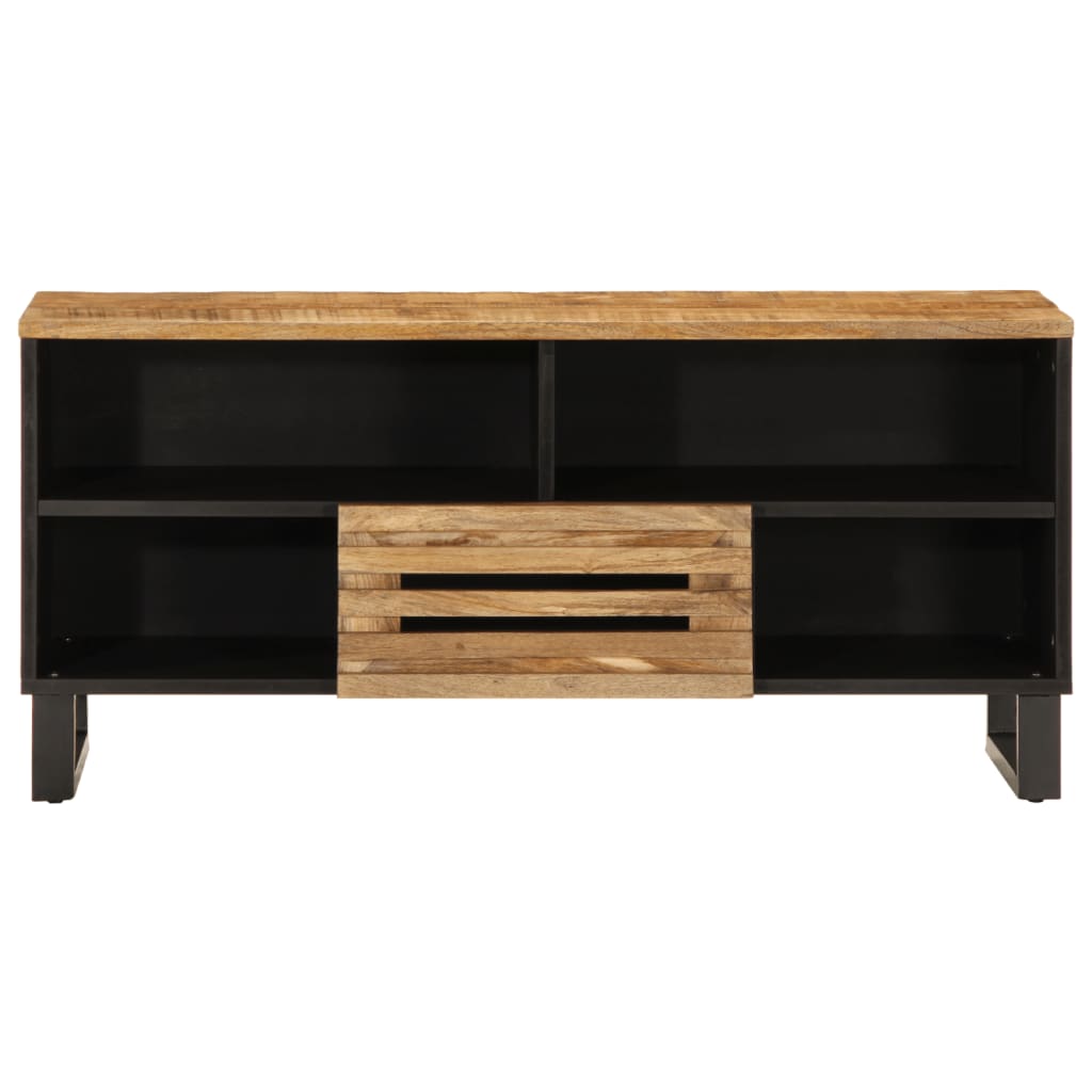 Meuble TV，Banc TV Moderne，Meuble de Rangement 100x34x46 cm bois massif ...
