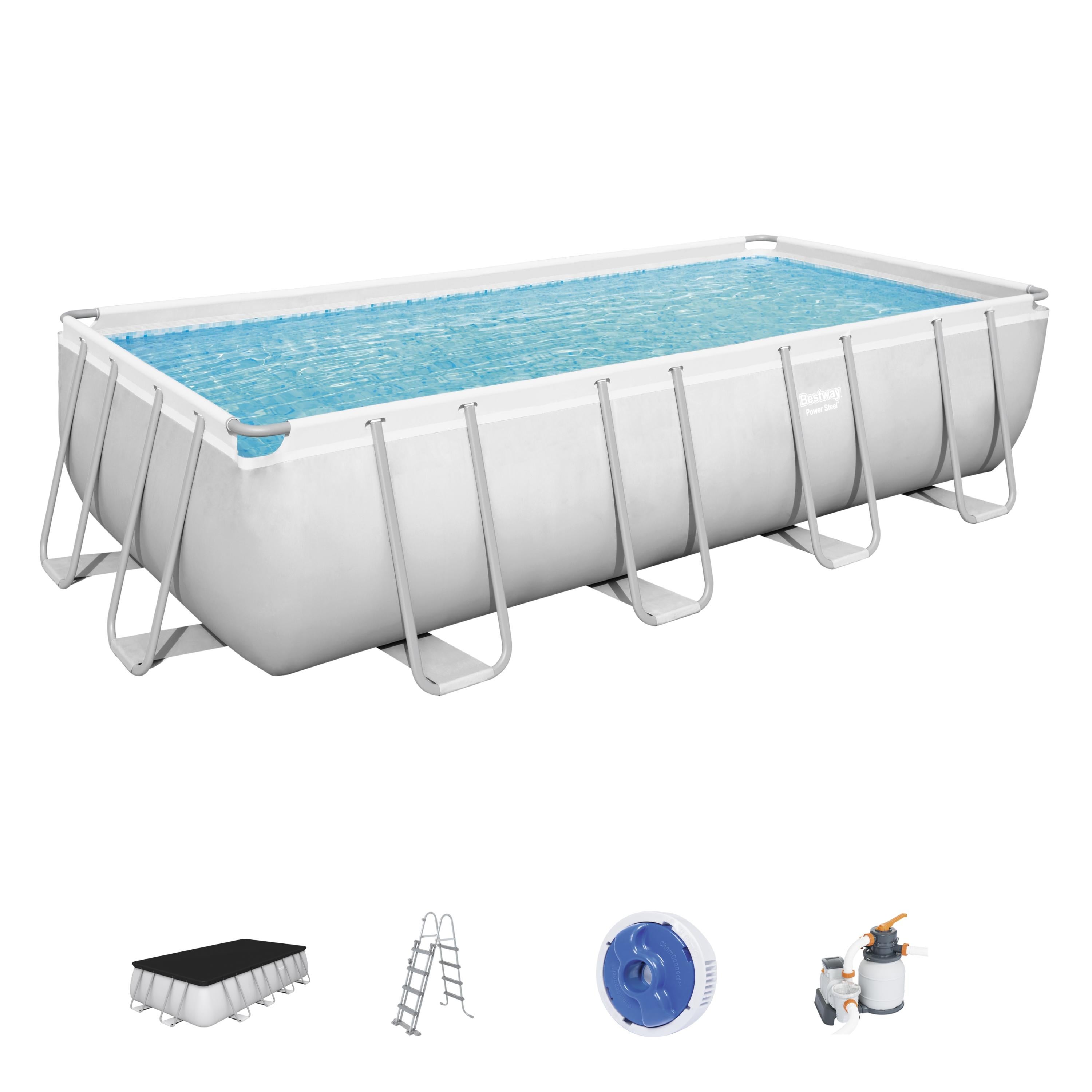 Bestway 56466 2 Set Piscina Fuori Terra Power Steel Da 549x274x122 Cm