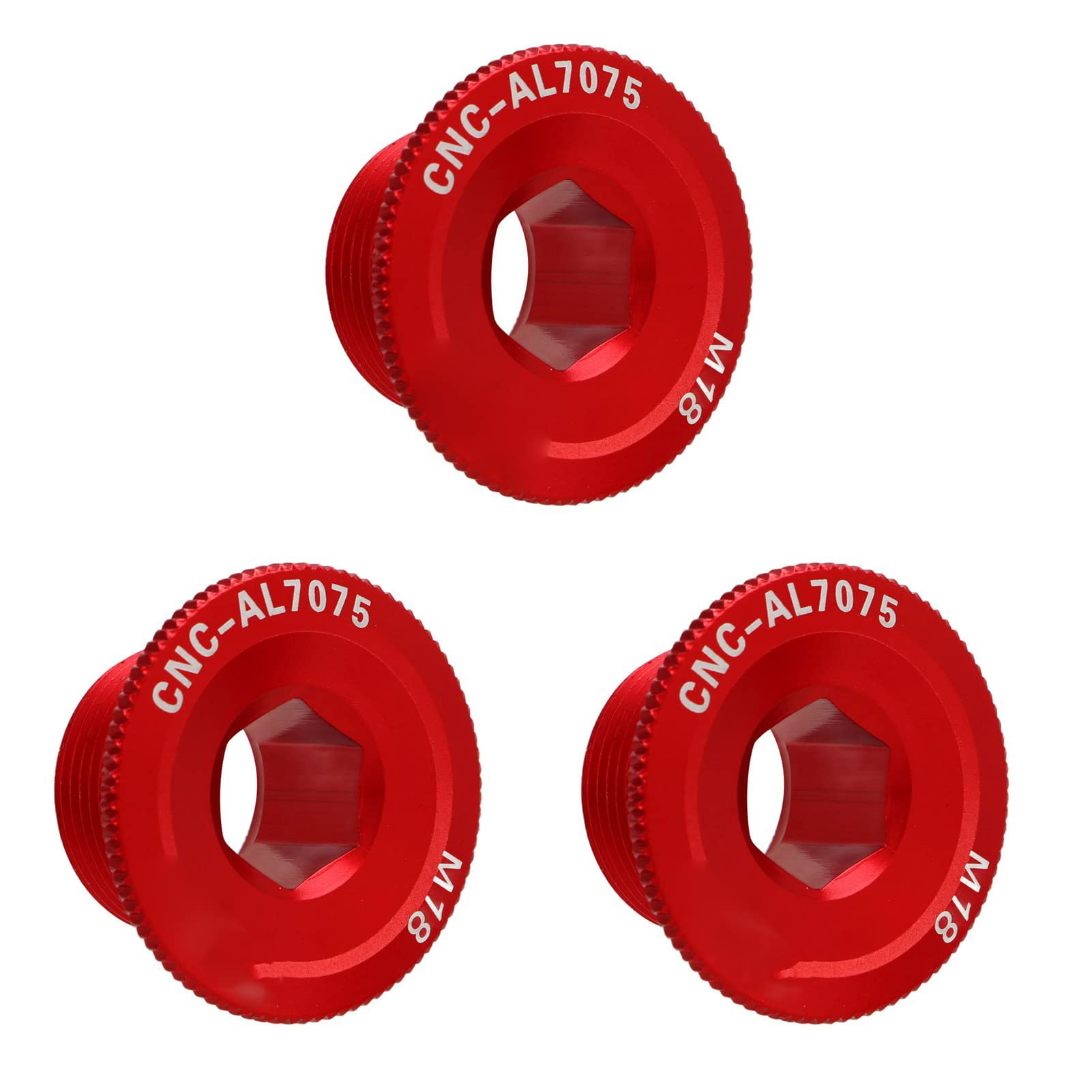 Vis de manivelle de vélo en alliage d'aluminium, 3 pièces, couvercle de ...