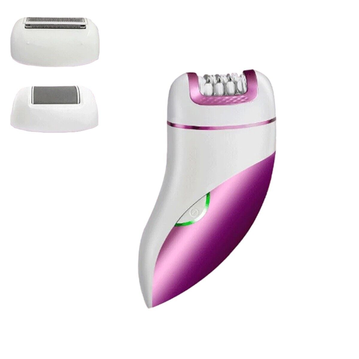 EPILATORE RASOIO ELETTRICO RICARICABILE 3IN1 DONNA CORPO PEDICURE LIMA ...