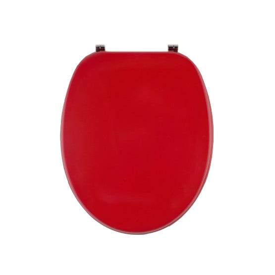 ASIENTO DE INODORO UNIVERSAL ROJO FRAMBUESA | Leroy Merlin