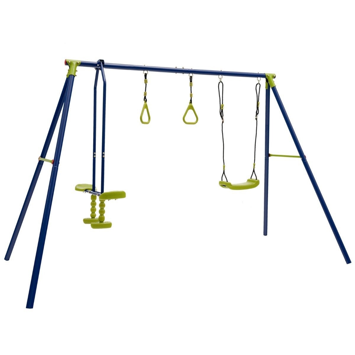 Altalena per bambini Altalena in metallo 3 in 1 278 x 142 x 177 cm ...
