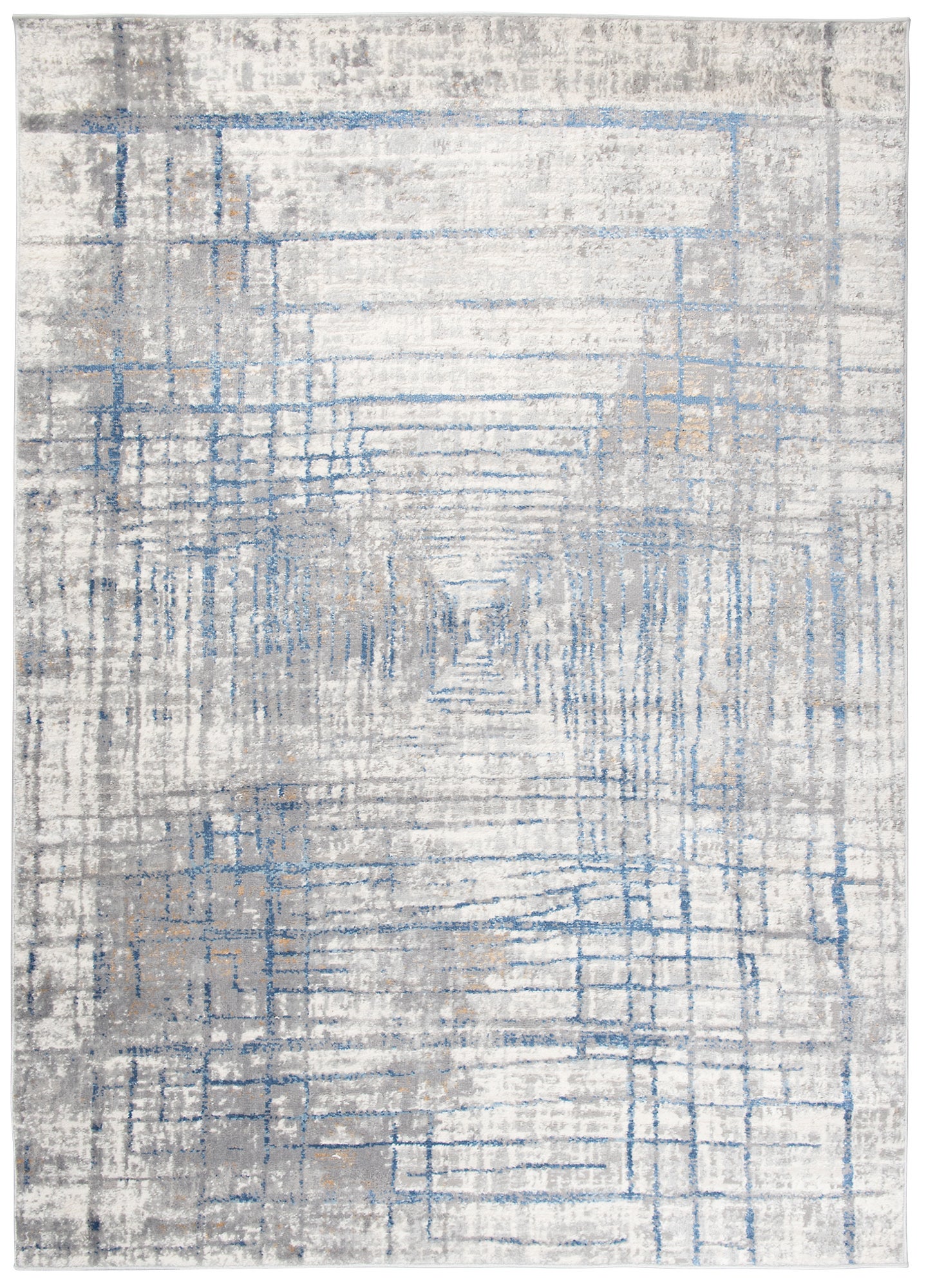 TAPISO Valley Tapis de Salon Moderne Bleu Gris Abstrait Rayé 200x300 ...